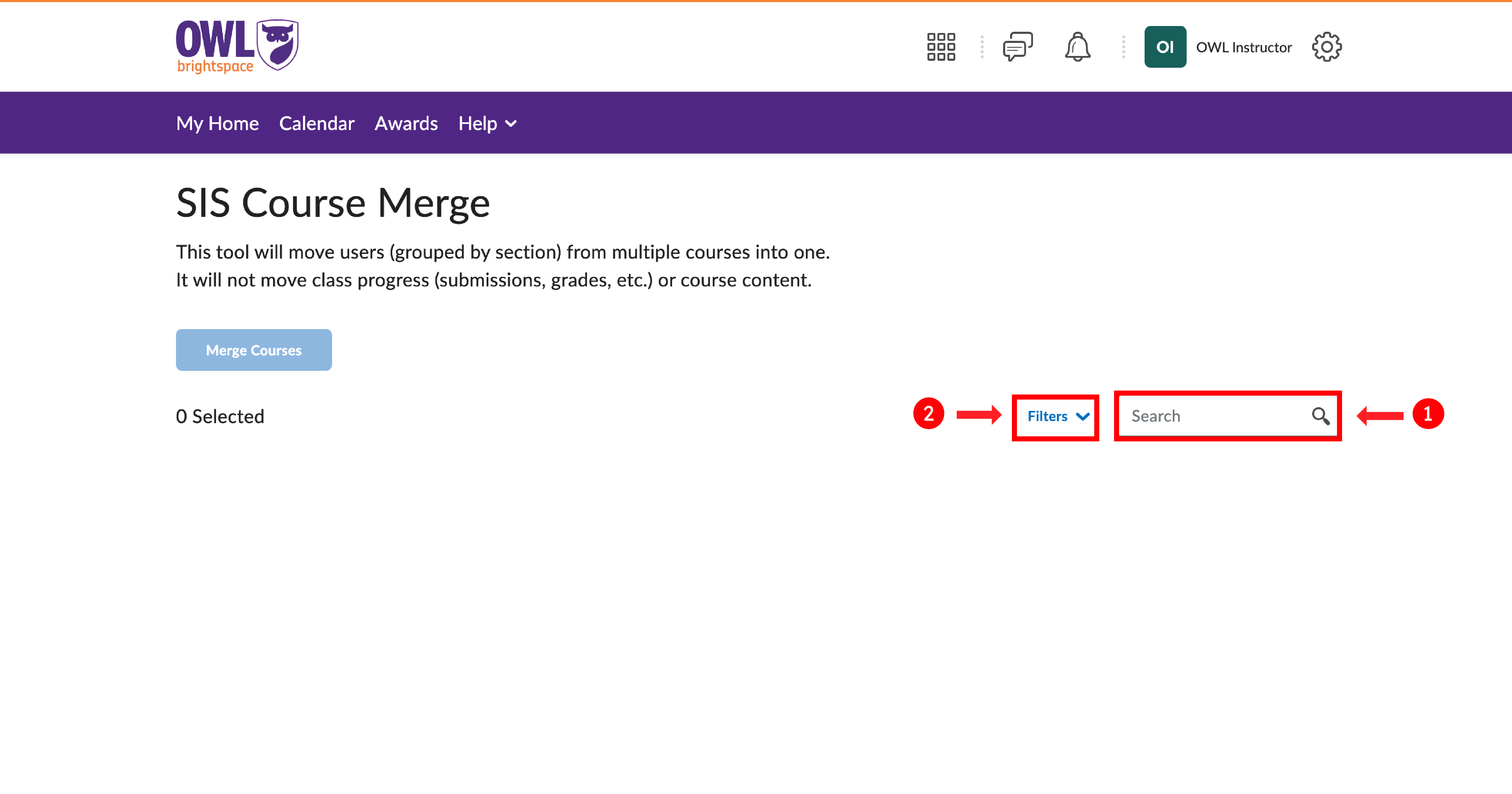 Merging Your Courses - OWL Brightspace Help - Western University